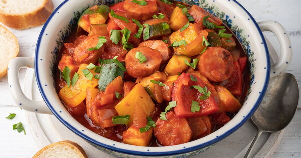 Traditional lecsó with sausage - The Power of Polish Vegetables